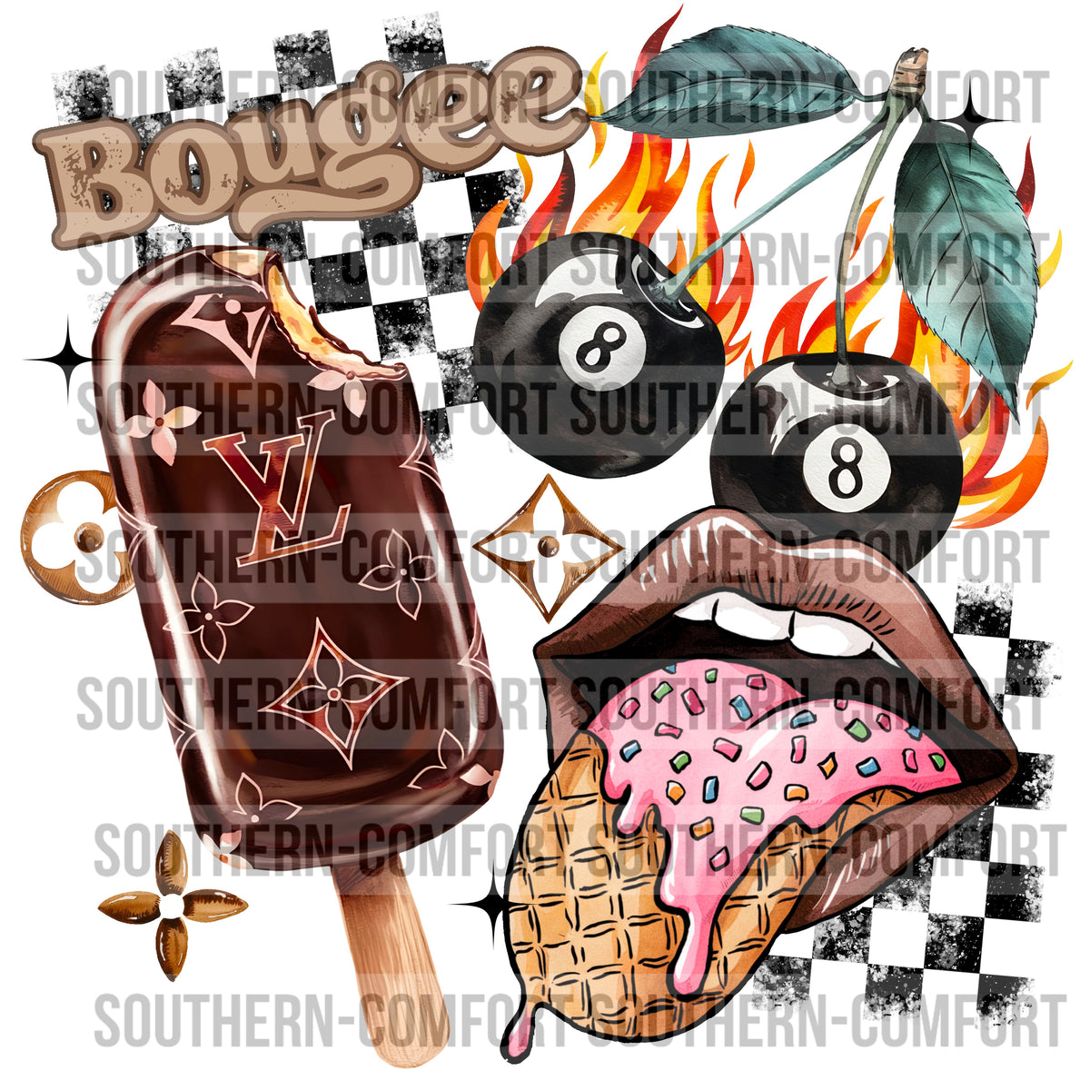 Bougee Ice Cream |PNG| – southerncomfortgraphics