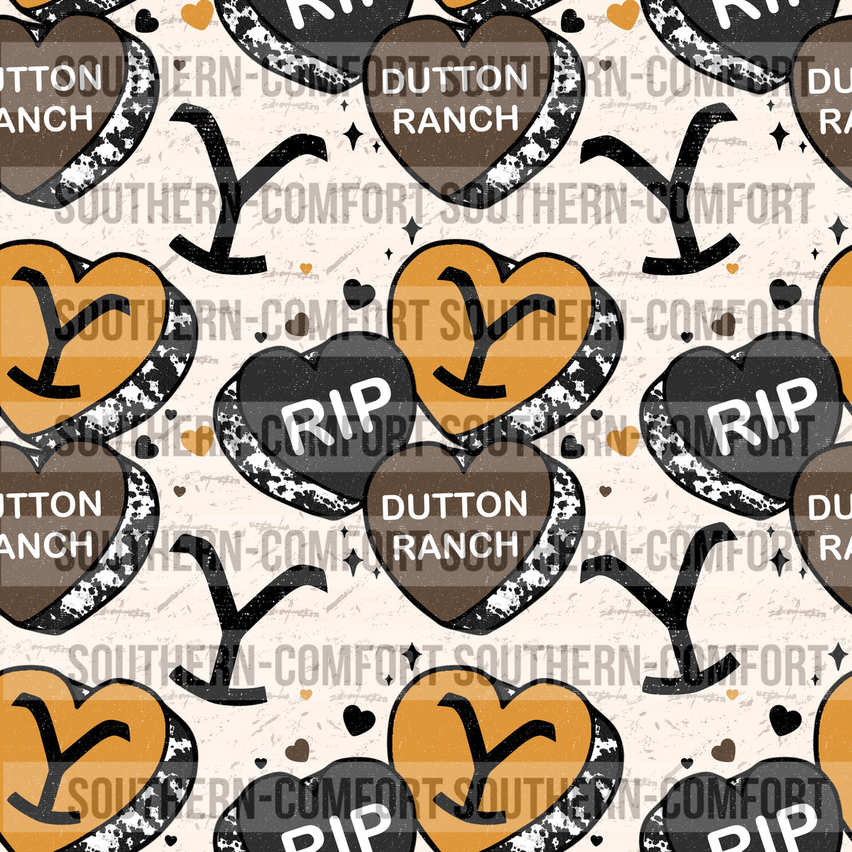Dutton ranch coversation hearts * SEAMLESS* – southerncomfortgraphics